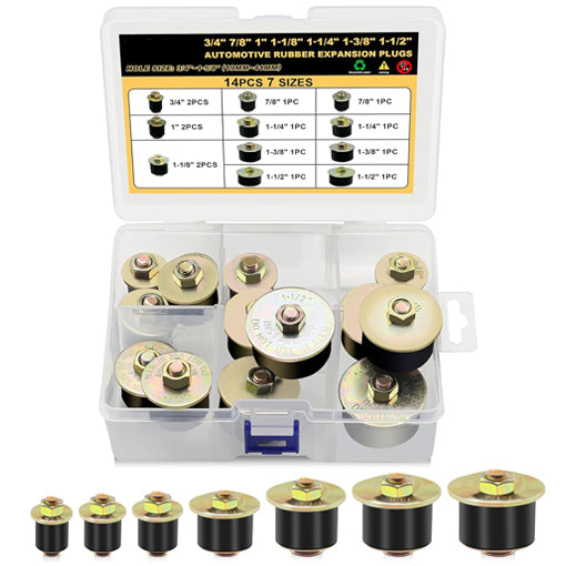 Automotive Rubber Expandable Freeze Plugs Kit