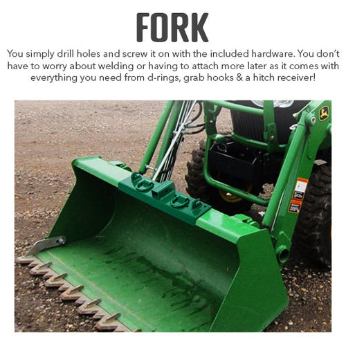Compact Tractor Bucket Hooks Bolt On ~ RVTrailerTractor.com